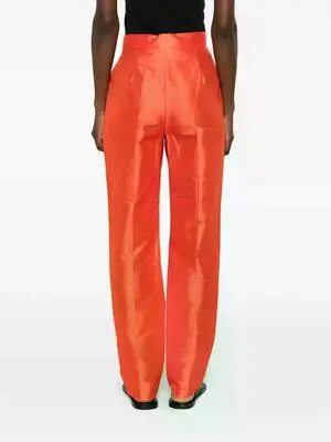 Max Mara Tailored Pressed Crease Trousers - Orange