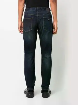 Emporio Armani Logo Plaque Straight-leg Jeans