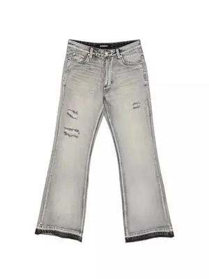 MISBHV Distressed Bootcut Jeans - Grey