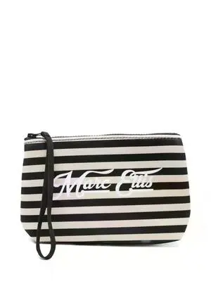 MARC ELLIS Buby Striped Clutch Bag - Black