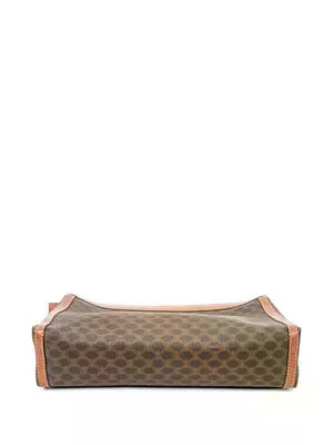 Celine Macadam Clutch Bag With Leather Trim