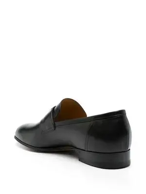 Gucci Leather Logo Plaque Loafers