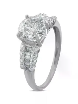 LB EXCLUSIVE 14k White Gold Diamond Ring - Silver