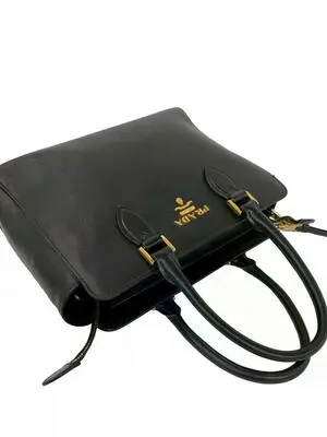 Prada 2010-2026 Saffiano And Soft Calf Satchel