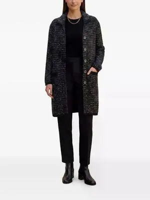FALCONERI Bouclé-knit Button-up Coat