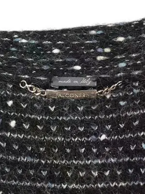 FALCONERI Bouclé-knit Button-up Coat
