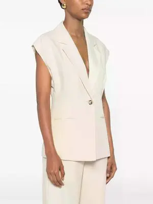 VICOLO Sleeveless Single-breasted Gilet
