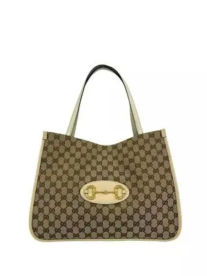 Gucci 1955 Horsebit Gg Canvas Tote Bag