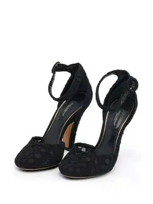 Dolce & Gabbana Lace Ankle Strap Pumps