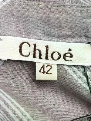 Chloé Check Ruffle Detail Blouse