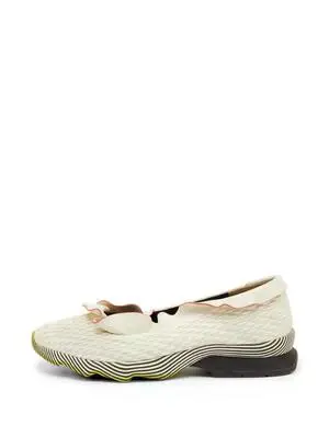 Valentino Garavani White Leather Ruffle-trim Sneakers