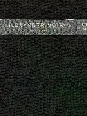Alexander McQueen Contrast Braid Detail Tailored Trousers
