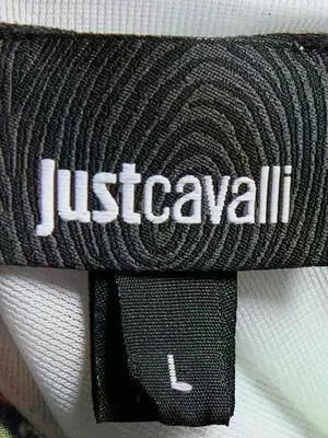 Just Cavalli Floral Print V-neck Jersey T-shirt