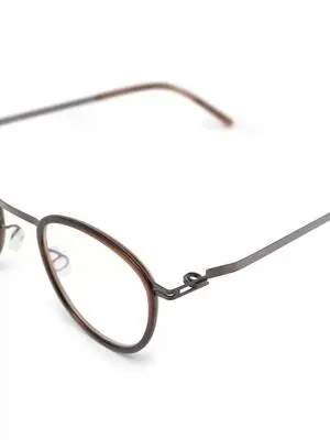 Mykita Tortoiseshell Effect Round Frame Glasses