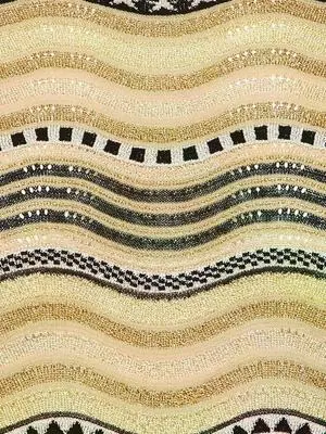 Missoni Wavy-knit Metallic Short-sleeve Top - Neutrals