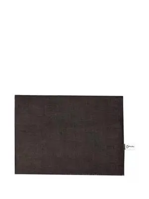 LA ROSE Frayed-edge Scarf - Brown
