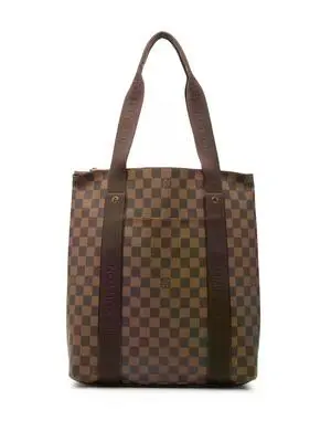 LOUIS VUITTON Damier Ebene Canvas Cabas Beaubourg Tote Bag - Brown
