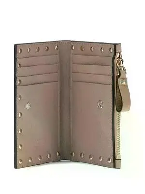 Valentino Garavani Rockstud Leather Card Holder