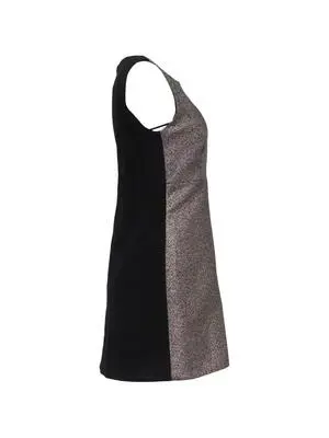 Diane Von Furstenberg Yvette Metallic V-neck Dress