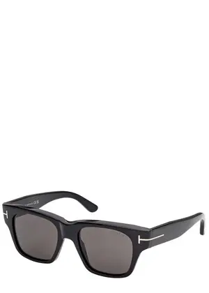 TOM FORD Caine Square Frame Sunglasses - Black