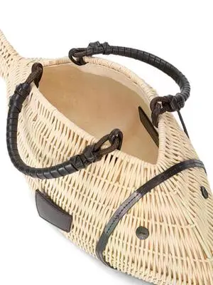 Staud Cleo Fish-shape Tote Bag - Neutrals