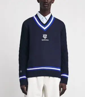 Polo Ralph Lauren Wimbledon Hybrid V-neck Sweatshirt