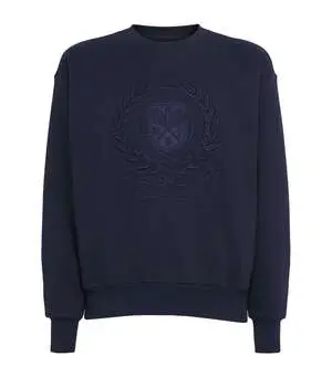 Rlx Ralph Lauren Wimbledon Emblem Crewneck Sweatshirt - Navy