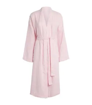 UCHINO Cotton Marshmallow Gauze Robe - Pink