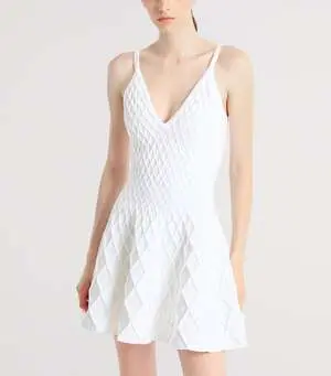 Balmain Knitted Flared Mini Dress