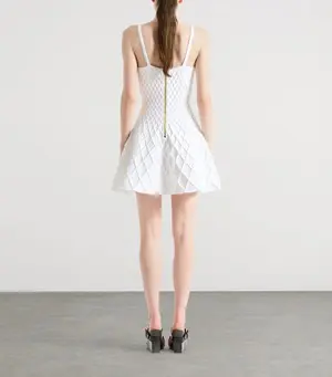 Balmain Knitted Flared Mini Dress
