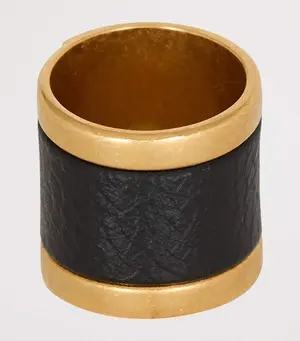 Balmain Gold-tone And Resin Ring - Black