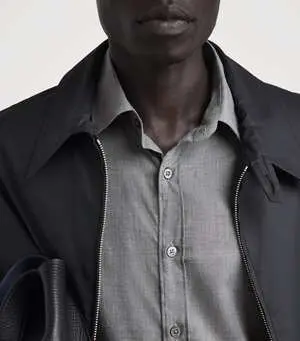Canali Cotton Herringbone Shirt