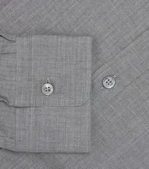 Canali Cotton Herringbone Shirt