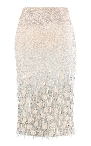 LA FUORI Maris Embellished Midi Skirt