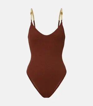 VIX PAULA HERMANNY Harper Beaded Swimsuit
