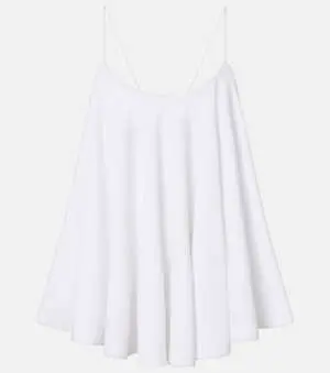 Jacquemus Voile Open-back Jersey Top - White