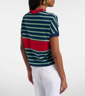 Versace Striped Cotton T-shirt
