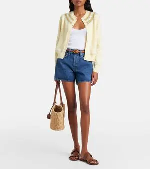 DÔEN Olympe Fair Isle Wool-blend Cardigan - Yellow