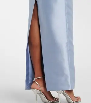 Solace London Ingrid Draped Satin Gown