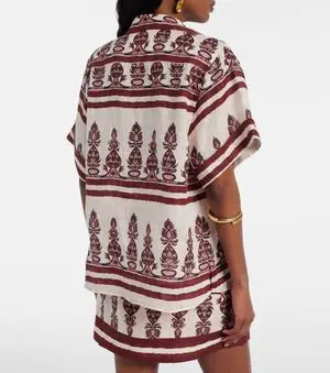 Johanna Ortiz Printed Linen Shirt