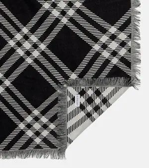 Burberry Check Wool And Silk Scarf