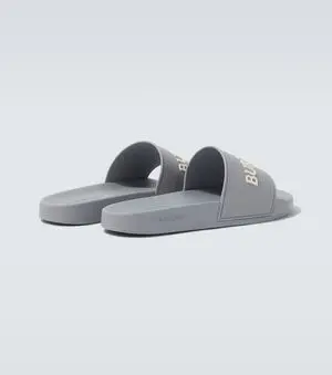 Burberry Logo Slides - Grey