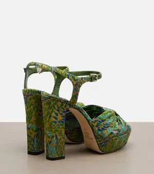 JIMMY CHOO Eloise Brocade Platform Sandals