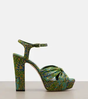 JIMMY CHOO Eloise Brocade Platform Sandals