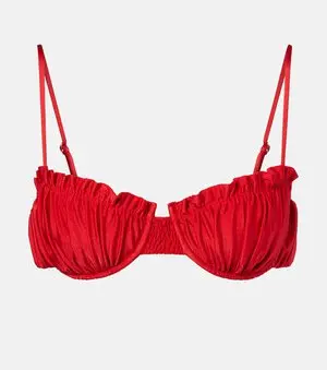 Faithfull The Brand Esterel Bikini Top - Red