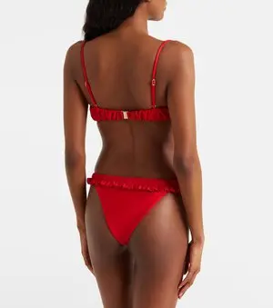 Faithfull The Brand Esterel Bikini Top Scarlet