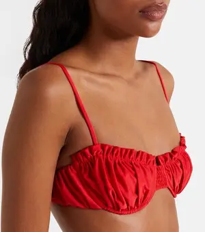 Faithfull The Brand Esterel Bikini Top Scarlet