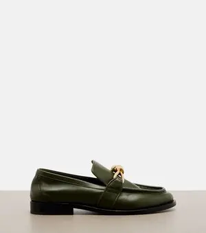 Bottega Veneta Astaire Knot Leather Loafers