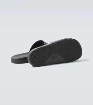 Burberry Check Slides - Grey