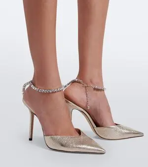 JIMMY CHOO Saeda Embellished Pumps